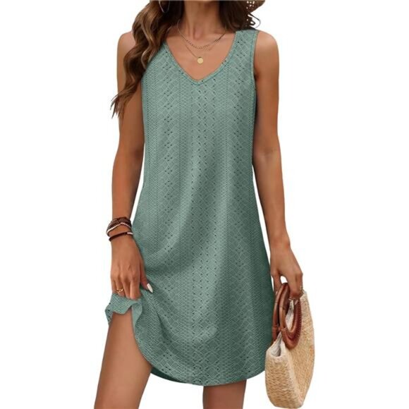 Dresses | Flowy Vneck Sundress Stylish Comfortable Summer Dress For ...